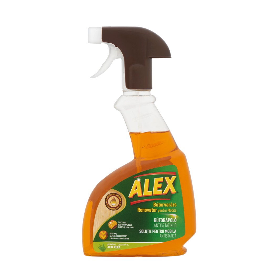 ALEX Antisztatikus Bútorápoló Spray Aloe Vera illattal